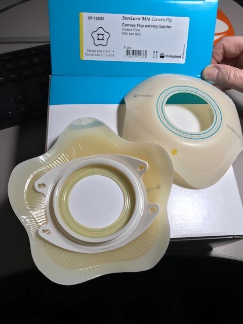 COLOPLAST 1 BX/5 EA 18532 Sensura Mio Click Convex Flip 2-Piece Barrier ...