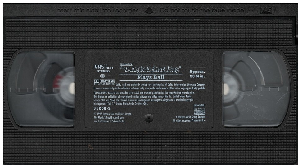 THE MAGIC SCHOOL BUS PLAYS BALL VHS. (PREVIEWED) 85365120938| eBay