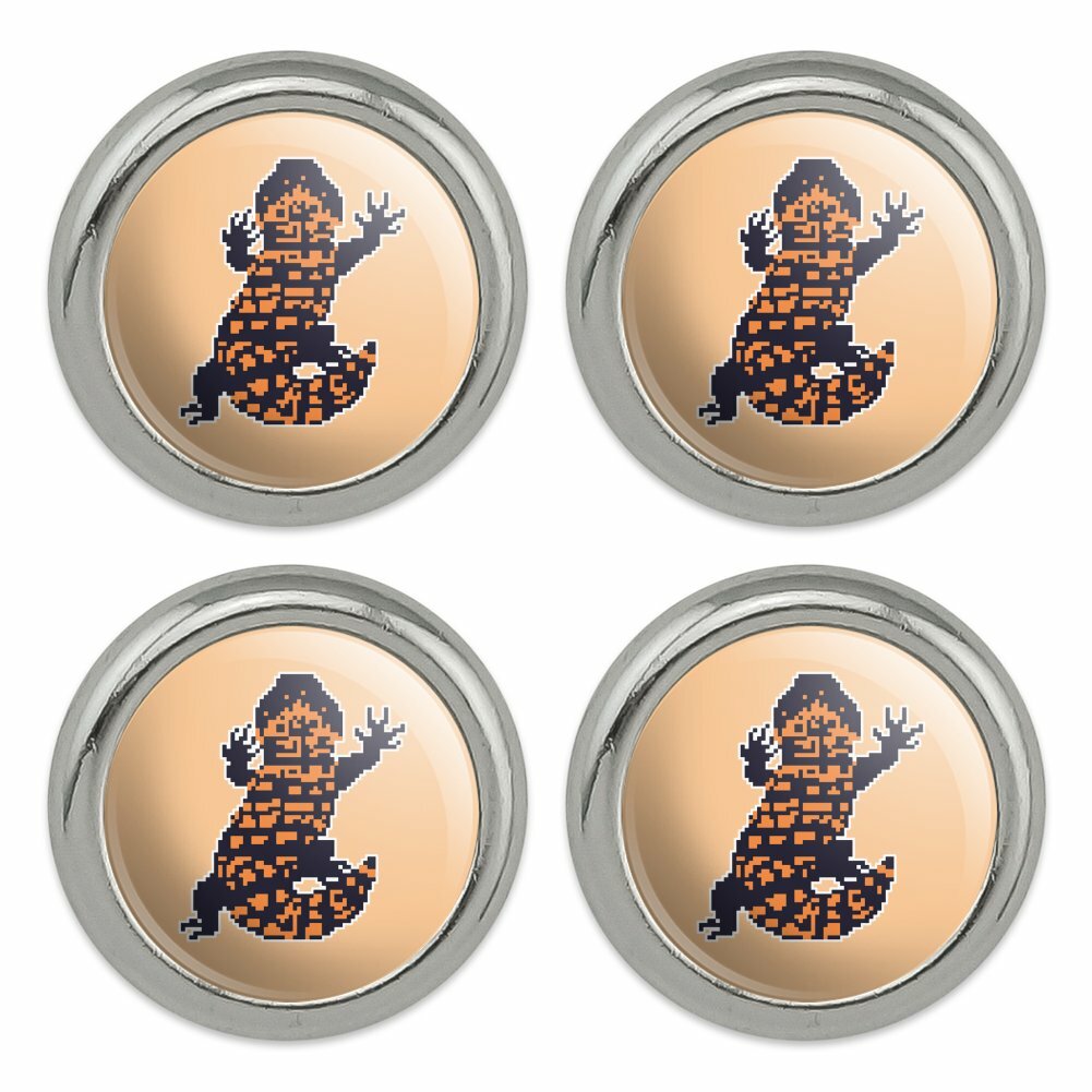 Gila Monster Pixel Lizard Metal Craft Sewing Novelty Buttons - Set of 4 ...
