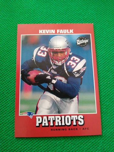2001 Upper Deck Vintage Football #99 - Kevin Faulk - New England ...