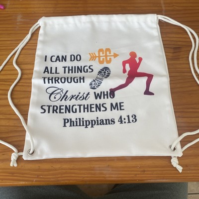 Religious Drawstring Backpack Tote - Bible theme | eBay