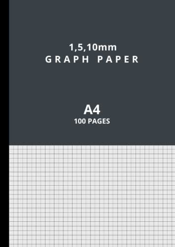 1-5-10mm Graph Paper 1/5/10 mm Graph Paper A4 Pad 100 Pages 90gsm White ...