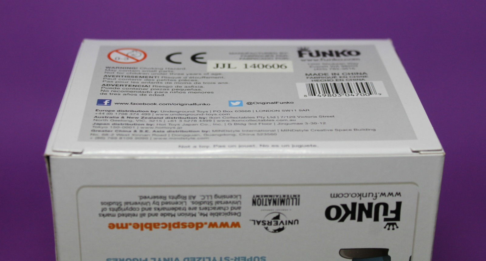 FUNKO POP MOVIES DESPICABLE ME 2 #35 CARL WITH MUSTACHE~MOUSTACHE VINYL ...