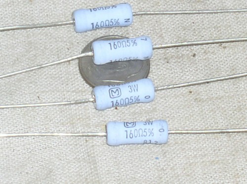 4 PANASONIC ERG-3SJ161 (SMALL) MO METAL OXIDE RESISTOR 160 OHM 3W 3 ...