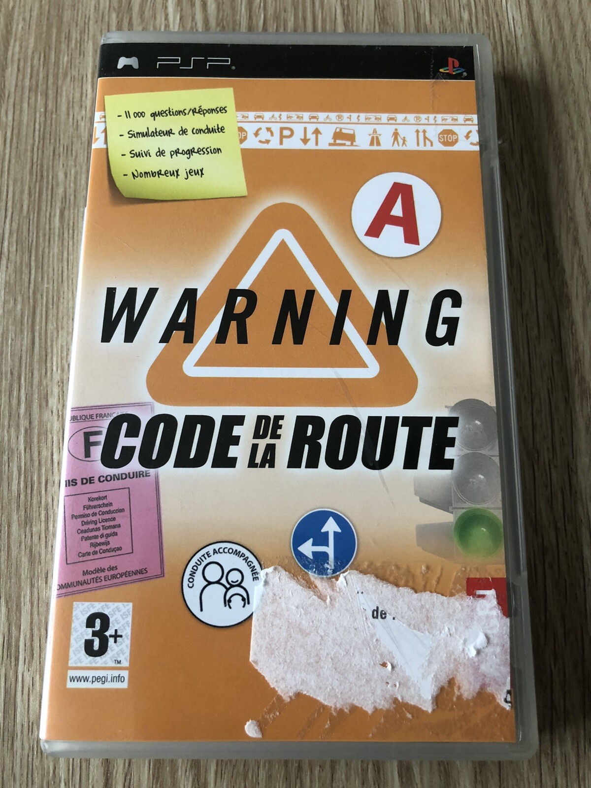 Warning : Code de la route PSP - Prix - Photo - Présentation