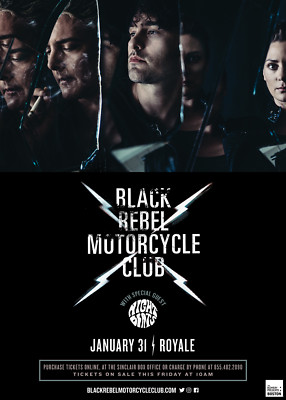 BLACK REBEL MOTORCYCLE CLUB/NIGHT BEATS 2018 BOSTON, MA CONCERT TOUR ...