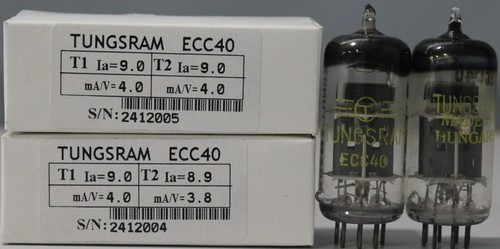 ECC40 Tungsram Clear Glass Made in Holland Avo Tested 1MP #2412004 ...