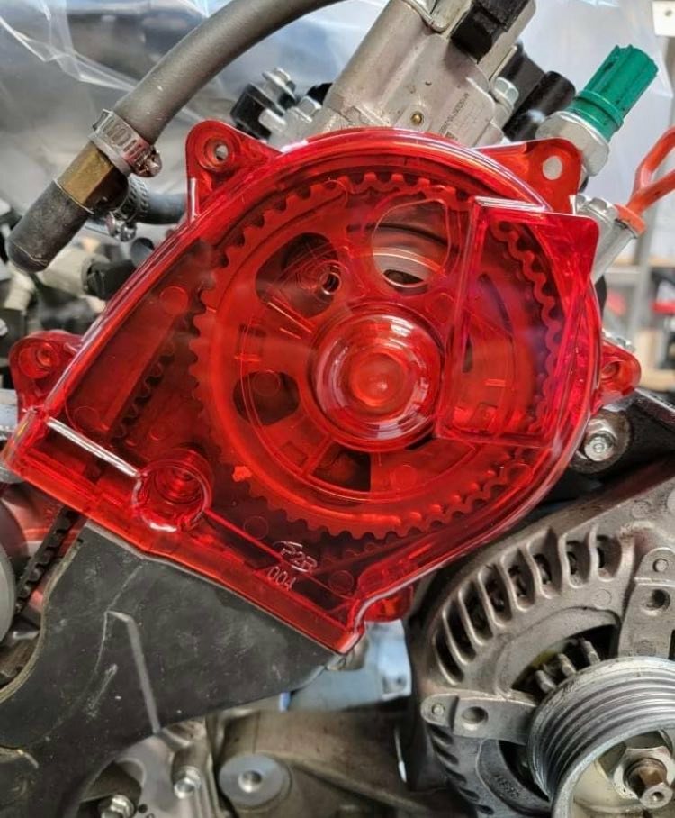 P2R Transparent Red Upper Timing Covers Fits 10-13 Acura ZDX J37A5 | eBay