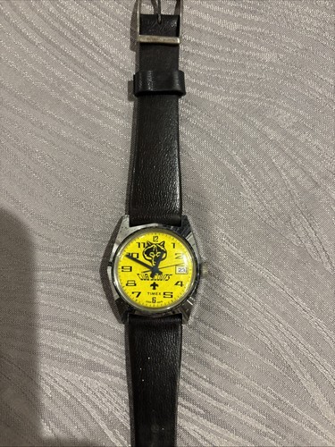 Vintage 30mm Timex Cub Scouts Logo Yellow Dial Men's Mechanical ...