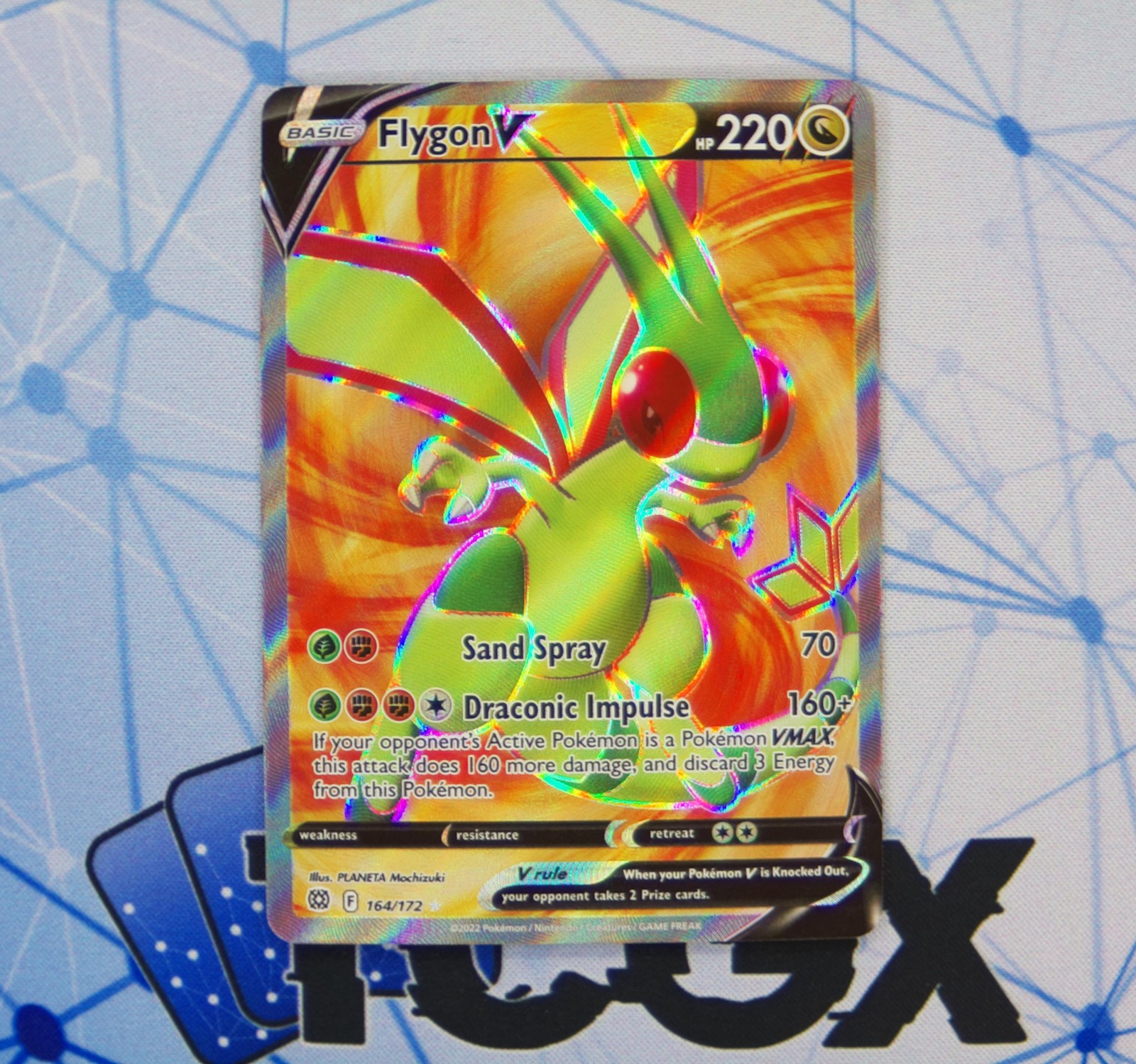 Pokemon - Flygon V (Full Art) - 164/172 - Brilliant Stars - Holo ...