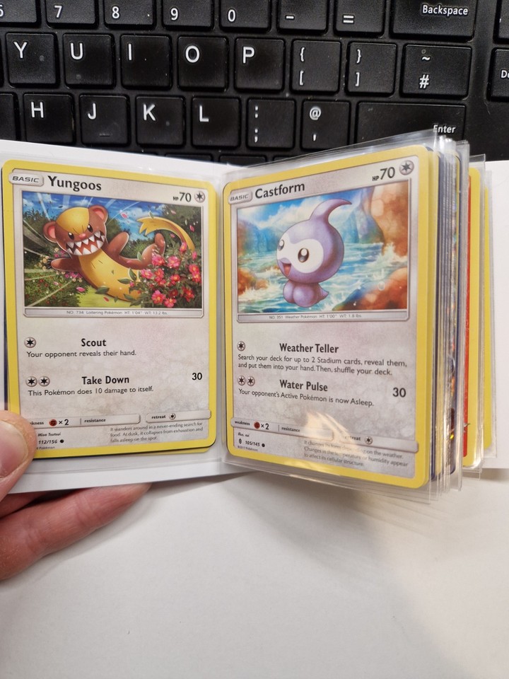 Mixed Pokemon Mini Binder - Full Binder including GX Rares, Holos etc ...