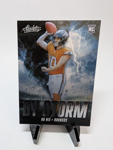 2024 Panini Absolute Bo Nix By Storm #BS-BNX Denver Broncos Rookie RC ...