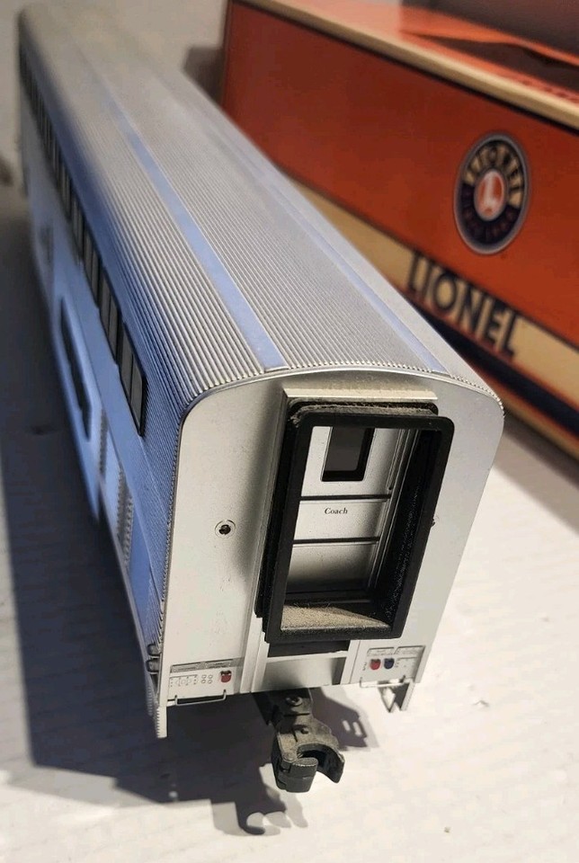 Lionel 6-39129 O Scale Santa Fe Hi-Level Aluminum Car Set 4 Cars | eBay