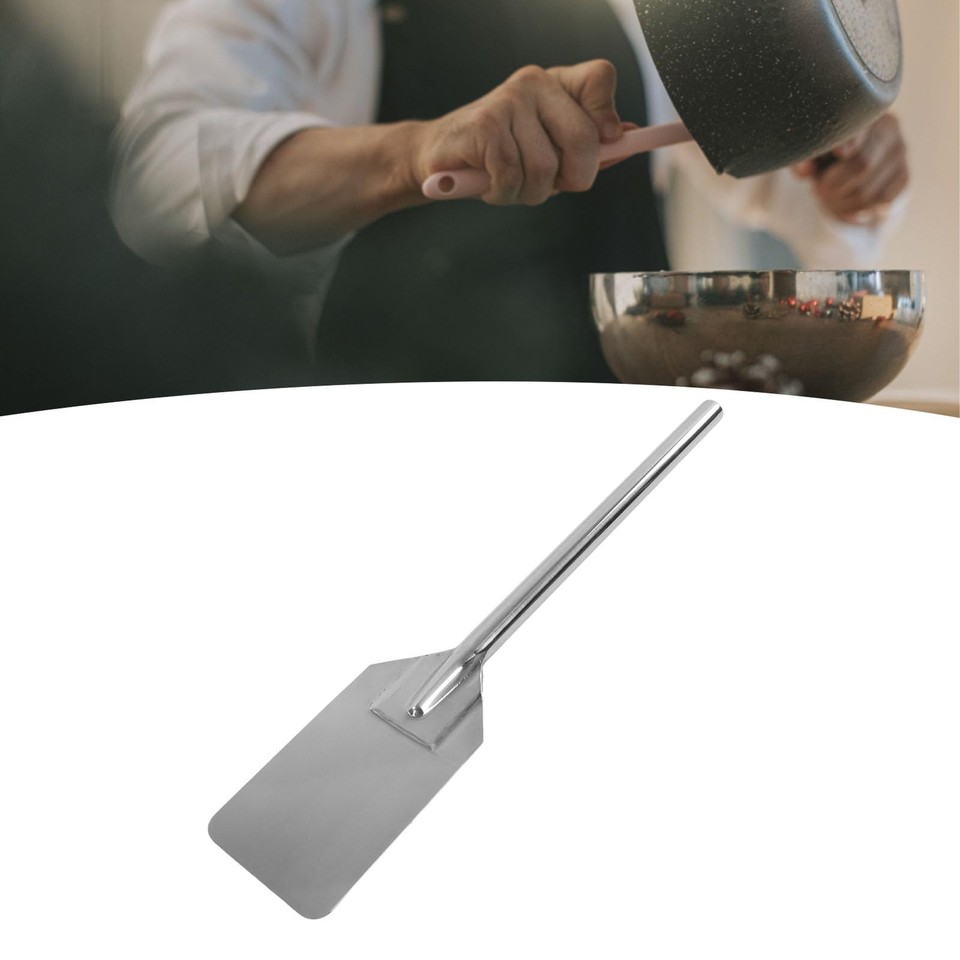 Extra Large Stainless Steel Spatula, Long Handle Cooking Spatula Easy ...