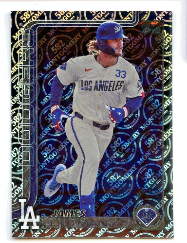 JAMES OUTMAN 2025 Topps 582 Montgomery Club Logo Holo Foil Dodgers #683 ...