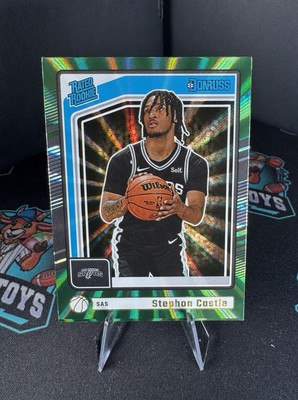 Stephon Castle 2024-25 Donruss Rated Rookie Green Holo Laser | eBay