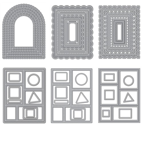 Postage Stamp Frame Metal Cutting Dies Embossing Scrapbooking Album ...