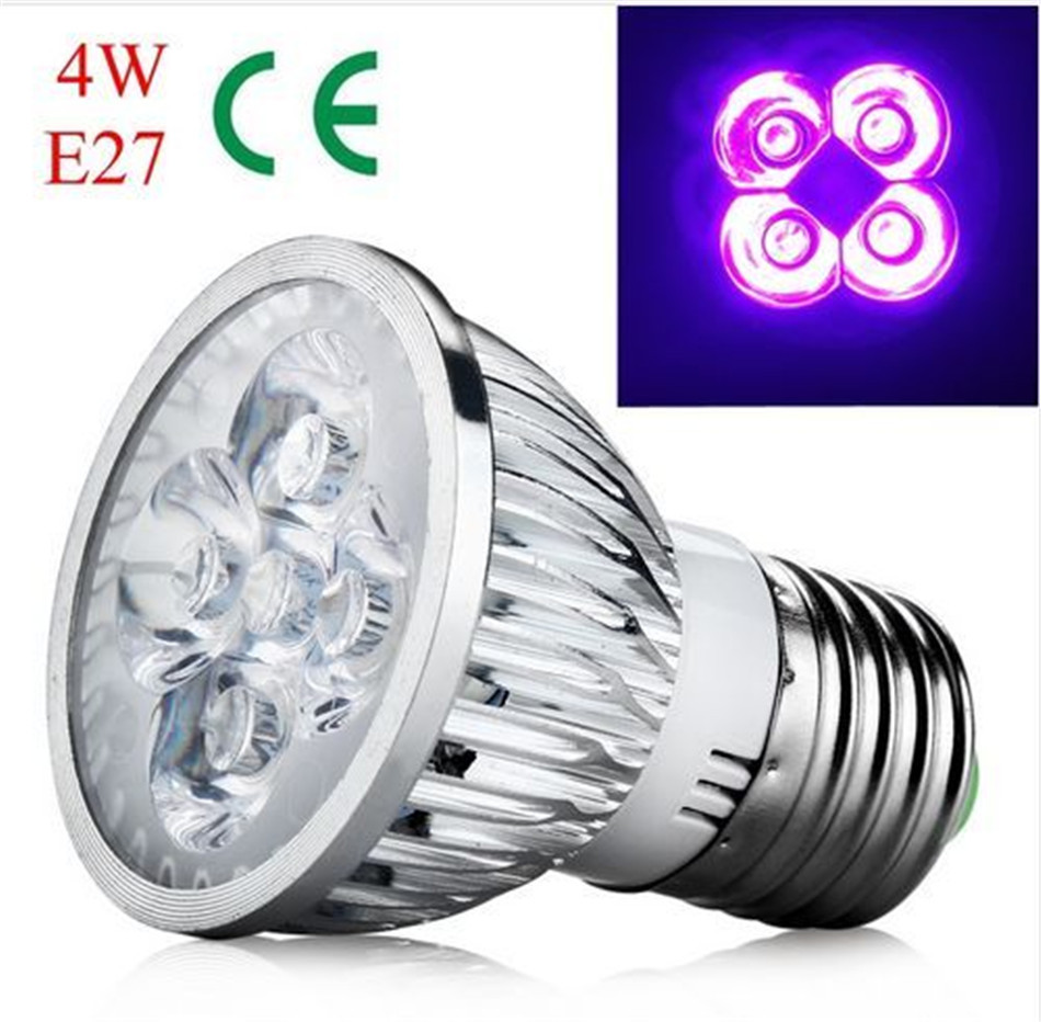 E27 GU10 MR16 4W/5W UV LED Ultraviolet Spotlight Lamp Light Mini Bulb ...