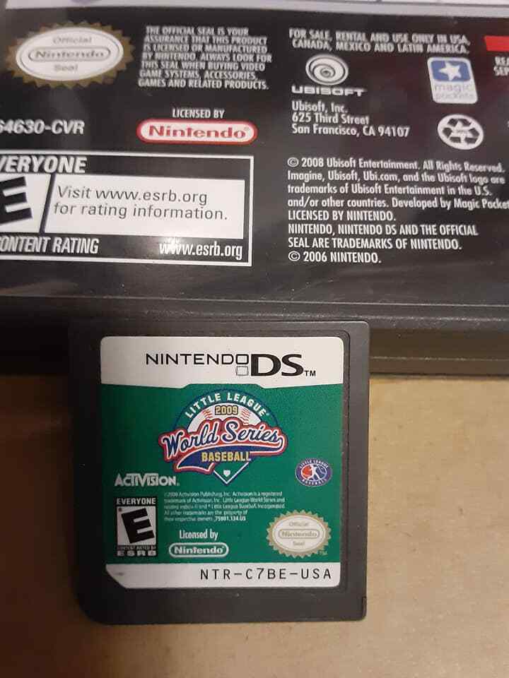 Nicktoons MLB &Little League World Series Baseball 2009 Nintendo DS 2 ...