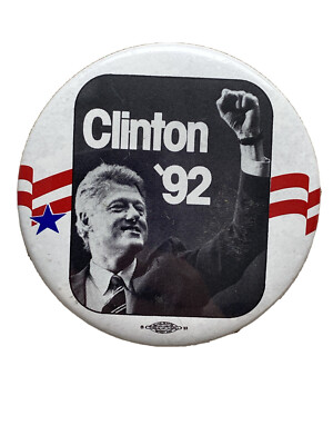 Original 2.25" President Bill Clinton 1992 Campaign Button Al Gore ...