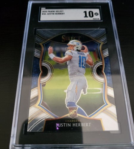 Justin Herbert 2020 Panini Select Concourse Rookie Card #44 RC Chargers ...