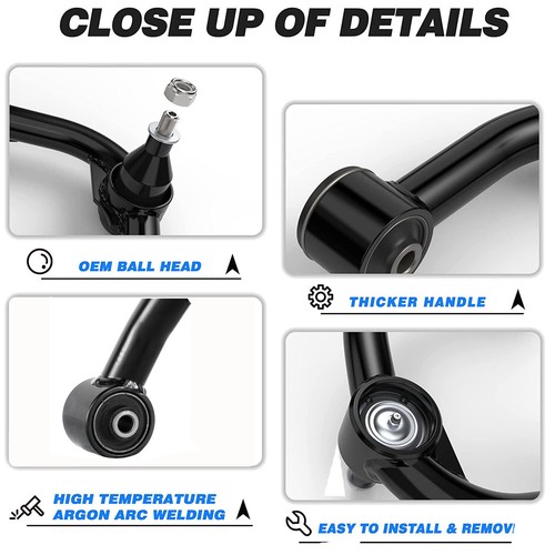 2pcs Front Upper Control Arms for 2-4" Lift for 1982-2001 Chevrolet S10 ...