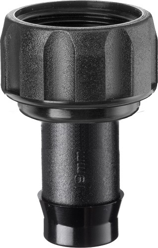Nut & Tail 25mm Poly X 1 BSP Polytube Irrigation Fitting Garden Tap ...
