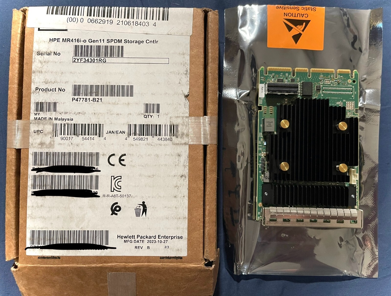 HPE MR416i-o Gen11 SPDM Storage Controller P47781-B21 for sale online ...
