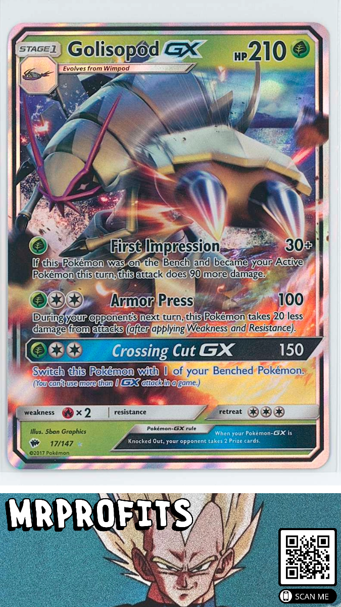 Pokemon 2017 World Championships Burning Shadows Golisopod GX 17/147 | eBay