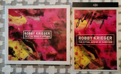 Robbie Krieger DOORS Autographed post card with The Ritual Begins at Sundown CD | eBay