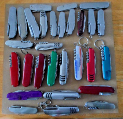 Lot of 29 Small Multi-Tools, Silver & Mixed Colors, Used | eBay