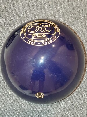 PBA Bowling 50th Anniversary RARE Collector ball new undrilled Ebonite ...