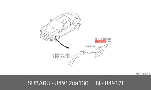 Genuine OE Lens & Body Compl 84912CA130 for Subaru 84912-CA130 | eBay.de