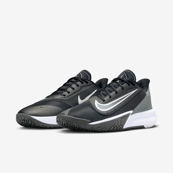 Nike Precision 7 Basketball Shoes Sneakers Black White Grey Men's 10 ...