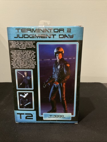 NECA Ultimate T-1000 Motorcycle Cop Terminator 7 inch Action Figure ...