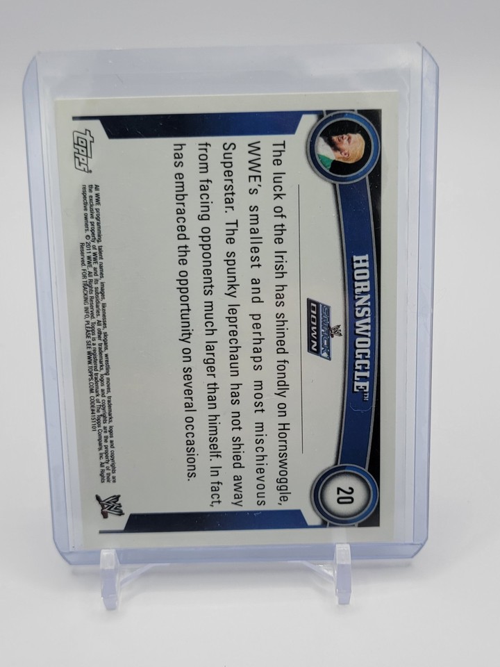 Hornswoggle SIGNED On Card RC AUTOGRAPH SIGNATURE 2011 TOPPS #20 Little ...
