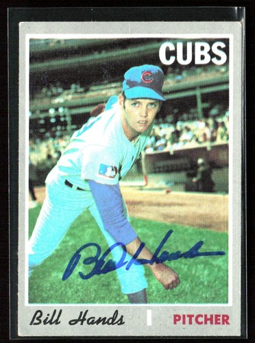 Bill Hands 1970 Topps In Person Auto Auto #405 Chicago Cubs | eBay