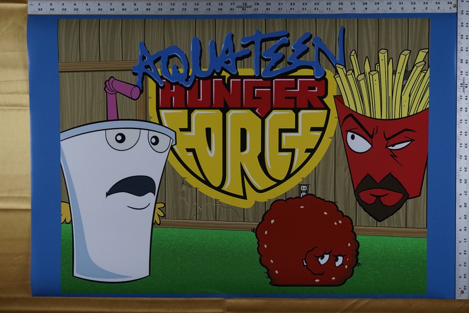 Aqua Teen Hunger Force Master Shake Frylock Meatwad TV Poster 24X36 New ...