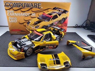 DALE EARNHARDT JR & BORIS SAID COMPUWARE 1:18 DIECAST 2004 CORVETTE C5R ...