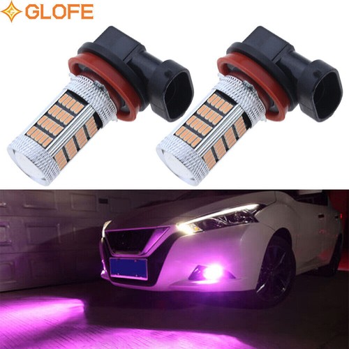 GLOFE Lighting LED H8 H8LL Cornering Light Fog Light Bulb 14000K Pink ...