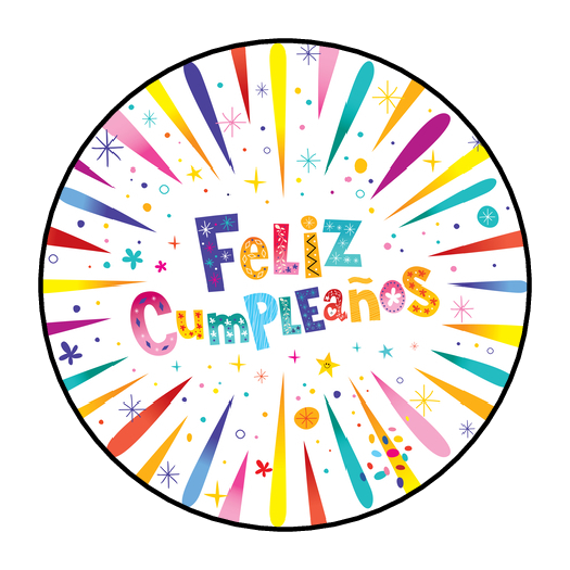 30 FELIZ CUMPLEANOS ENVELOPE SEALS STICKERS LABELS TAGS 1.5" SPANISH ...
