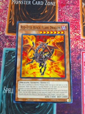 Yu-Gi-Oh! Red-Eyes Black Flare Dragon LDK2-ENJ02 Common 1st Edition ...