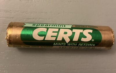 Gold Foil Pack Certs Mints Spearmint Collector Candy Retsyn DISCONTINUED Sealed | eBay