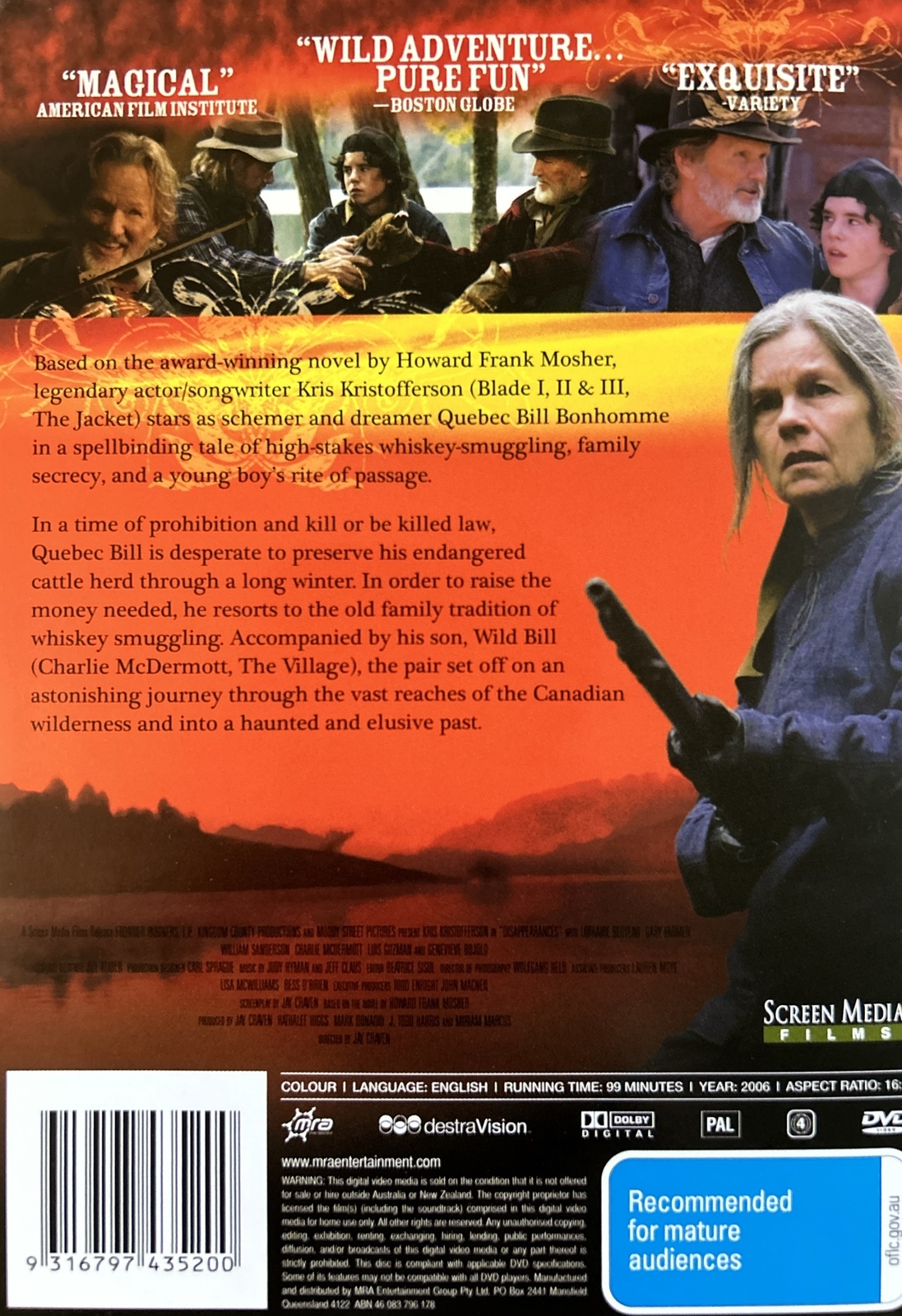 DVD NEW: Disappearances - 2006 Adventure, Whiskey-smuggling, Family ...