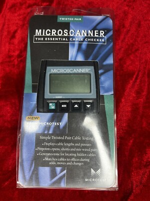 Microtest MicroScanner Network Cable Tester New | eBay