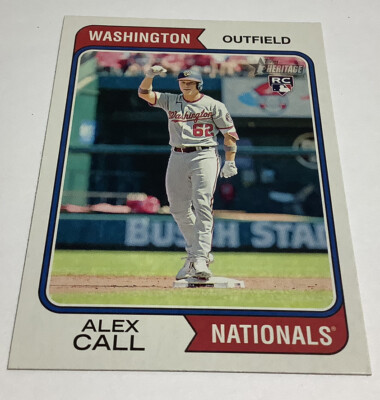 2023 Topps Heritage RC Alex Call #354 Washington Nationals Baseball | eBay