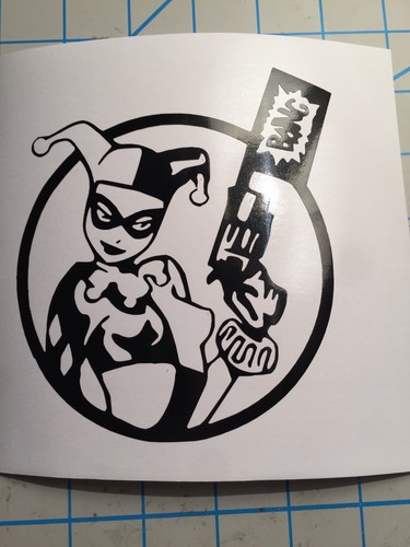 Suicide Squad|Harley Quinn| Harley Bang Gun|Joker|Animated|Vinyl| Decal ...