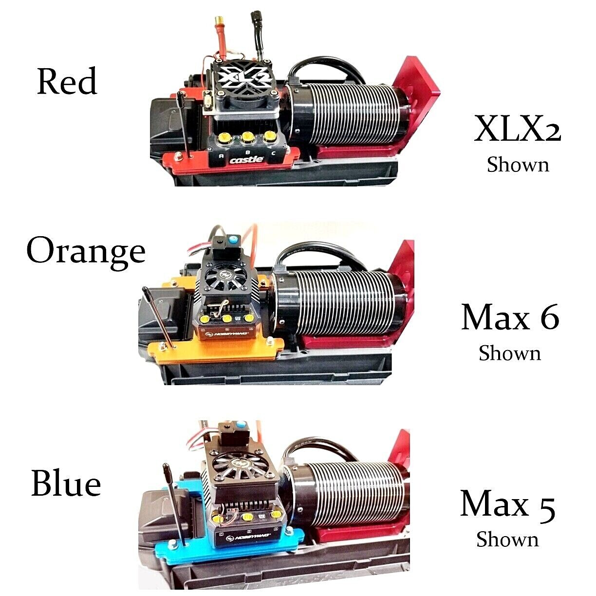 RCP-ESC Mount Fits Traxxas XRT XLX2 - Max 6 - Max 5 All in One Aluminum ...
