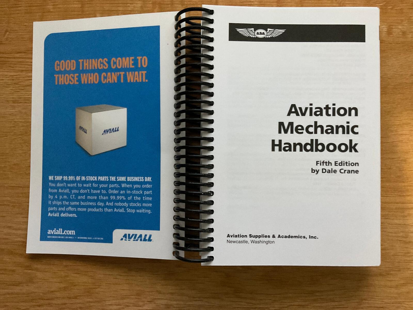 Aviation Mechanic Handbook by Dale Crane (2006, Spiral) for sale online ...