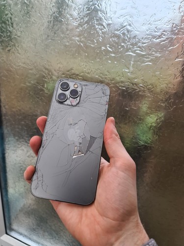 Apple iPhone 12 Pro Max - 128GB - Graphite (Unlocked) Smashed Back ...